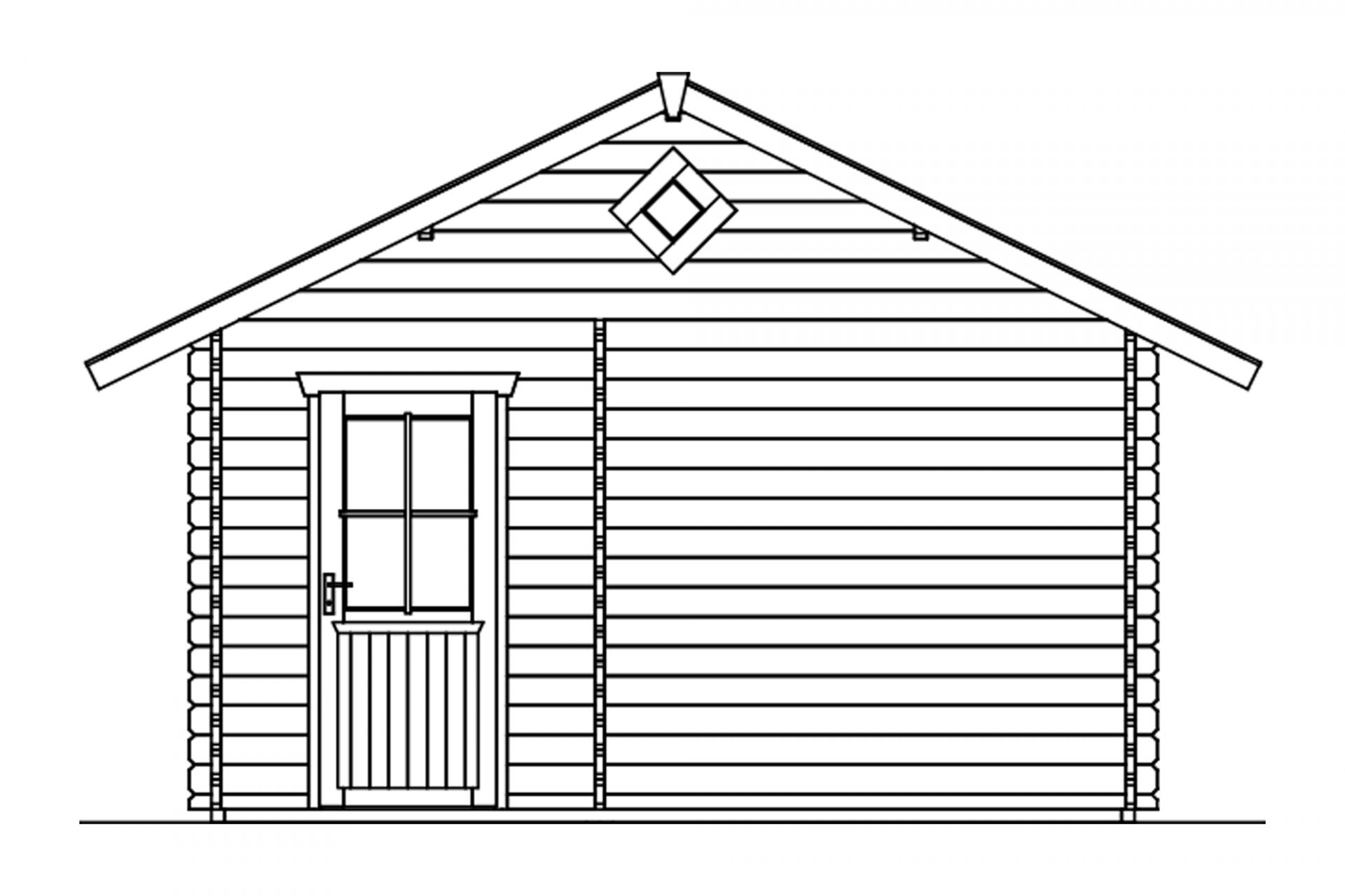 Gartenhaus Esbjerg 2, 420 x 560 cm, natur | 420 x 560 cm | 606115 - ⁣SKAN HOLZ | offizielle ...